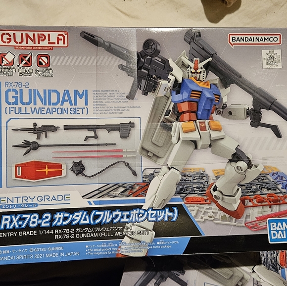 Bandai | Toys | Bandai Namco Rx782 Gundam Entry Grade Full Weapon Set ...